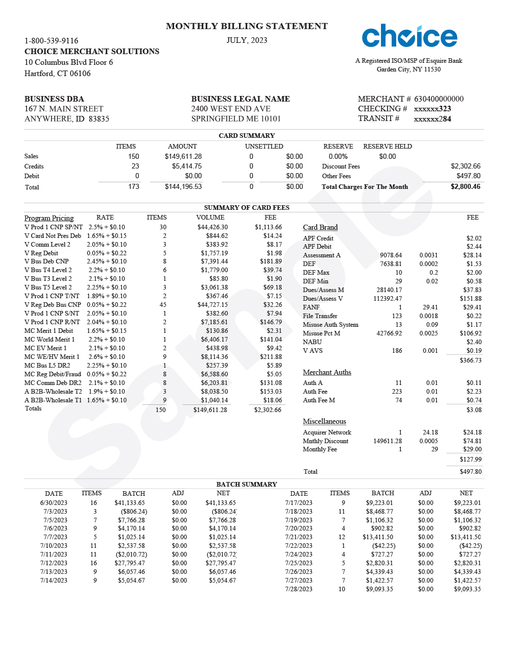 Choice Partner Calendar Embed – Choice